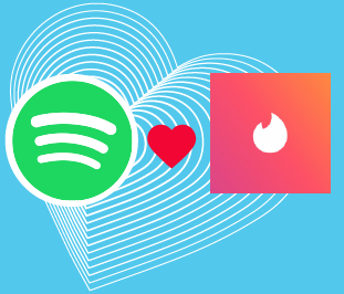 Tinder пригласил Spotify на романтическое свидание — ADPASS
