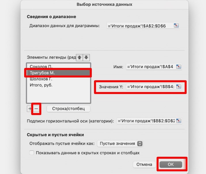 Как создать диаграмму в Microsoft Excel по данным таблицы Adpass