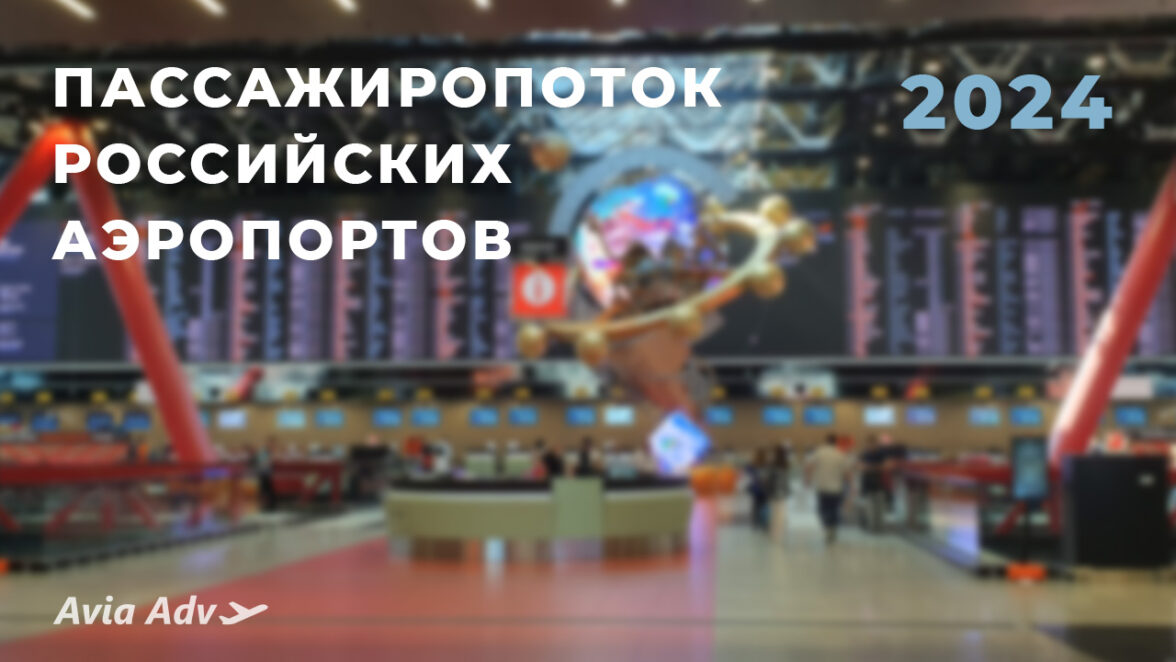Пассажиропоток Российских аэропортов в 2024 году — ADPASS
