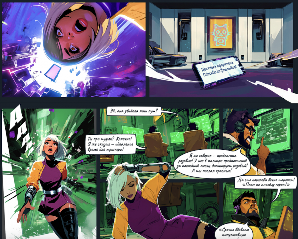 Нейрокомикс «Алиса в Зазеркалье 2049»: не просто комикс, а рассуждение о таргете — ADPASS